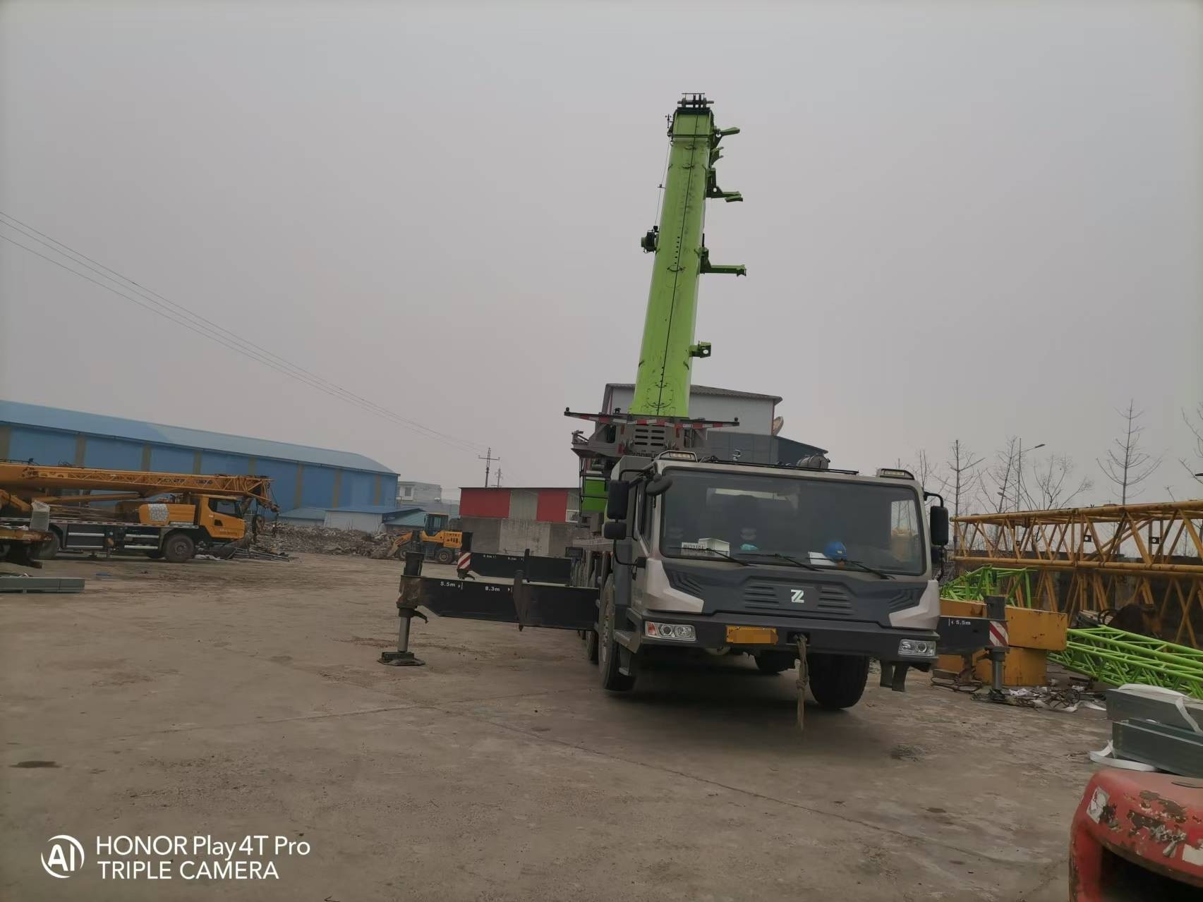 December 2021 60t Zoomlion Truck Crane ZAT1300A8 Boom 85m Heavy Mobile ...
